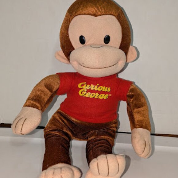 Kellytoy | Toys | Kellytoy Curious George Plush Toy Red Shirt Brown ...